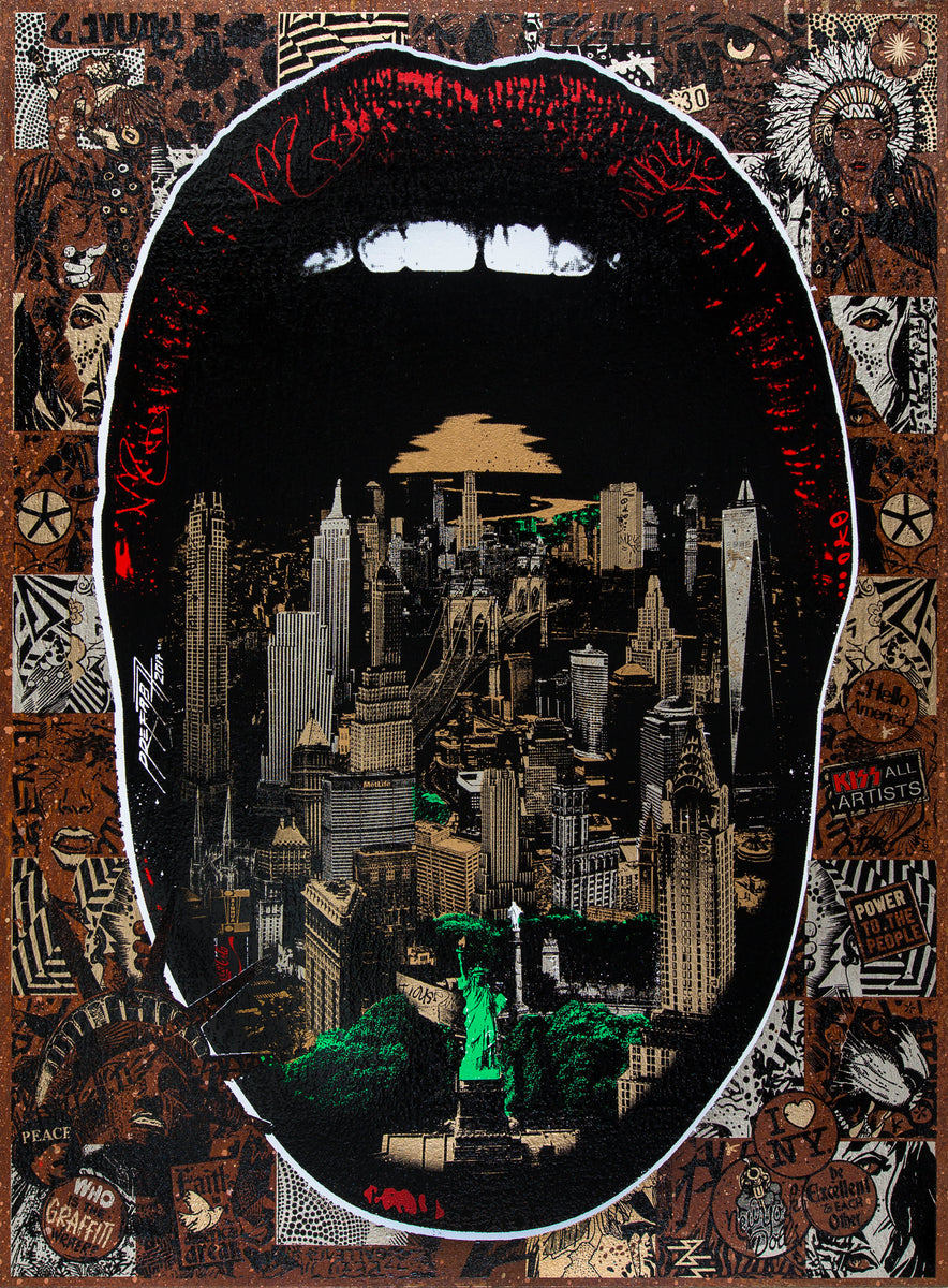 Prefab77, "Lick NY" (Metal Edition) – Jonathan LeVine Projects