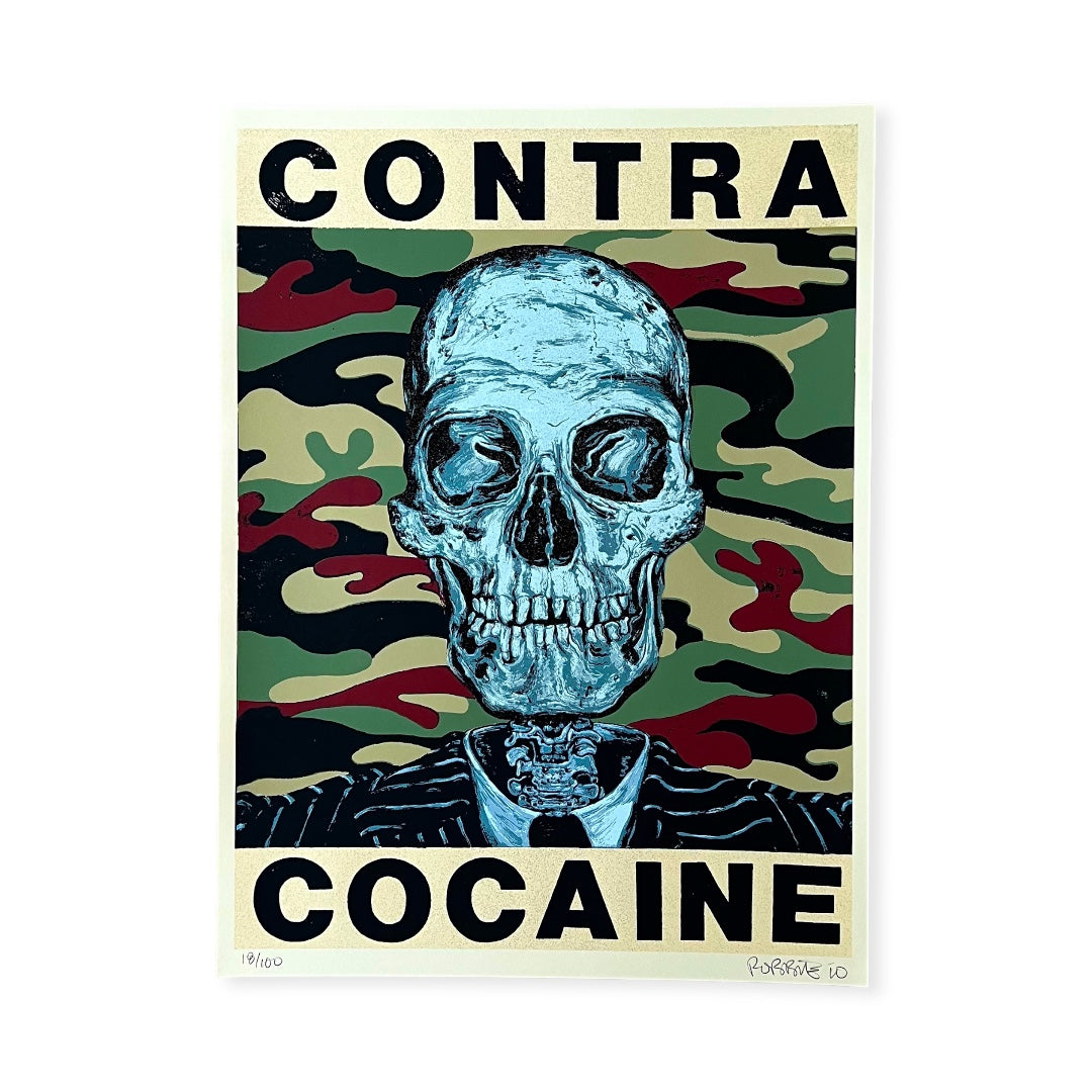 Robbie Conal, Contra Cocaine, 2010 – Jonathan LeVine Projects